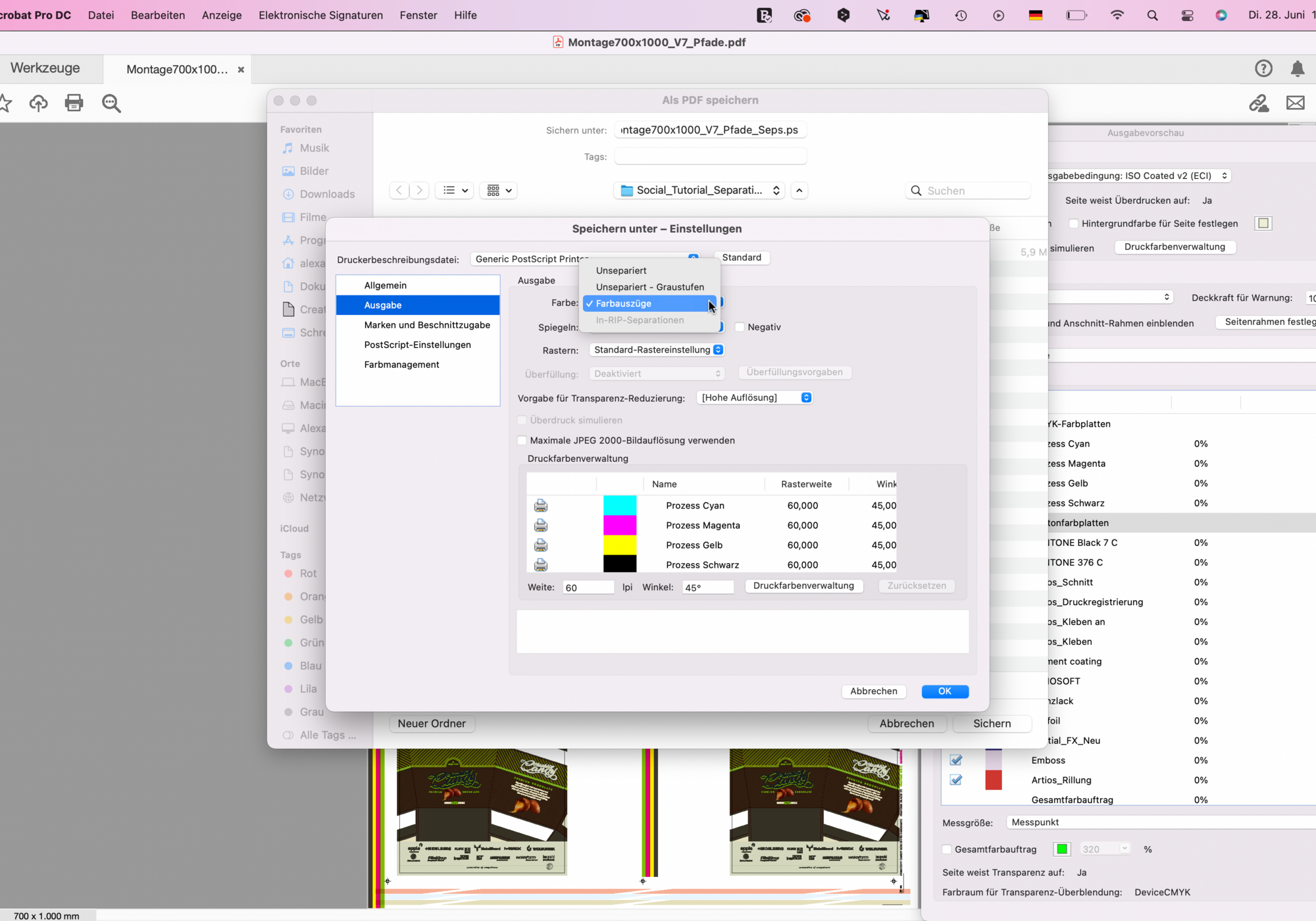 Creating colour separations from PDF - Alexander Dort GmbH